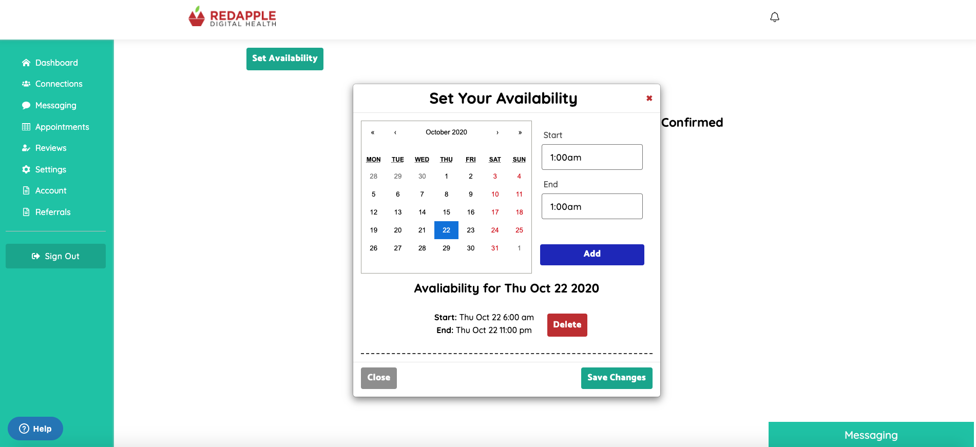 Home Desktop App - RED APPLE DIGITAL HEALTH